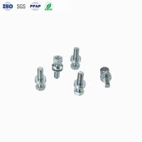 China Custom Carbon Steel Phillips Hexagon Slotted Screws Grade 8.8-12.9 with Flat Washers for sale