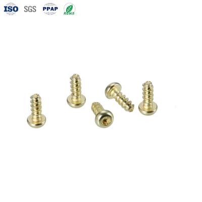China Yellow Zinc Plated Pan Head Self Tapping Screws M0.6 M36 Carbon Steel Stainless Steel for sale