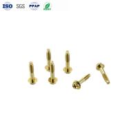 China M4 Carbon Steel Yellow Zinc Phillips Hexagon Flange Head Dog Tail Screws ±0.01mm Tolerance for sale