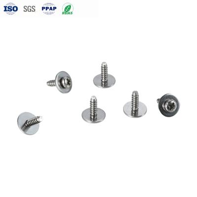 China Galvanized Coating Stainless Steel Phillips Pan Head Tapping Screws with Large Flat Washers M2-M100 Size Range for sale