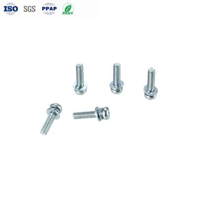 China Custom Torx Pan Head Combination Screws with Flat and Spring Washers M0.6-M36 for sale