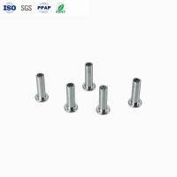 China Stainless Steel Flat Head Semi-Tubular Rivets DIN Standard M0.6-M36 Custom Lengths for sale