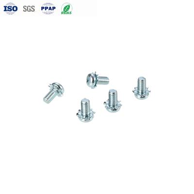 China Stainless Steel Phillips Pan Head Combination Screws with Washers M0.6-M36 1-600mm Custom for sale