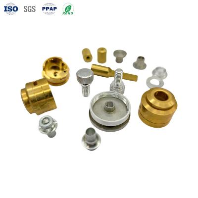 China Precision CNC Machined Brass Connectors and Dowel Pins Customizable to 0.005mm Tolerance for sale
