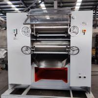 China Soap Paste Grinding Machine With Triple Mill Roller Feeding Size Of 10 30 Mm for sale
