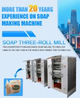 China 3000 KG Per Hour Fully Automatic Industrial Three Roll Mill Triple Roller Mill Machine for sale