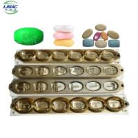 China Customized Logo Acceptable Toilet Soap Press Stamping Die Brass Mold For Soap Making for sale