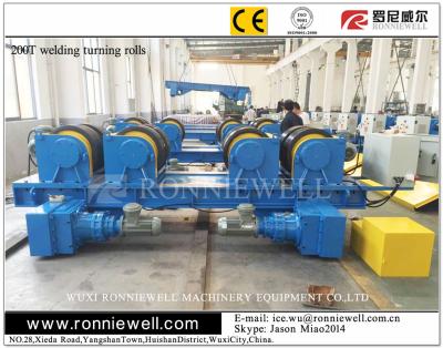 China Motorized travel conventional welding rotator for pipe tank seam welding for sale