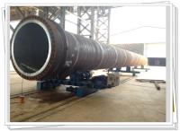 China Inverter Control Welding Rotators With Motorized Bogie For Tower Fabrication for sale