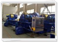 China SWL 600T Motorized Traveling Welding Rotator With Hydraulic Idler Tank Dia 10M for sale