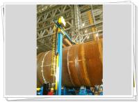 China Tubular Pile Welding Column Boom Welding Manipulator With Manned Platform for sale
