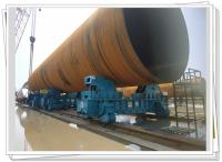 China Outdoor 2000T Fit Up Welding Rotator With Motorized Trolley for sale