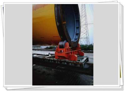 China Painting Welding Rotator Steel Roller Motorized Trolley for sale