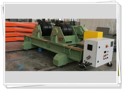 China Traversing 80t Welding Pipe Roller Tank Tower Rubber Wheel Material for sale