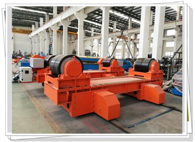 China Tank Tower 250T Welding Turning Rolls Rubber Wheel Heavy Duty for sale