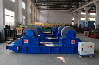 China SWL 600T Motorized Traveling Pipe Welding Rotator With Hydraulic Idler Tank Dia 10M for sale