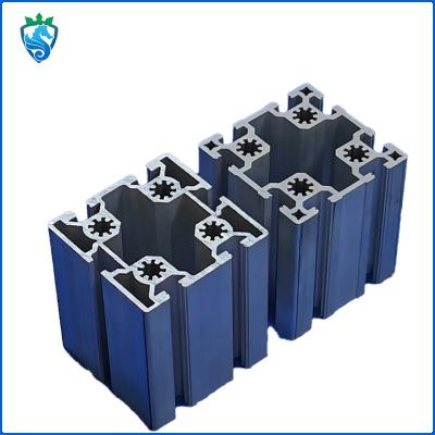 China Black Anodized Slotted Aluminum Extrusions V Slot Rail Alu T Slot for sale