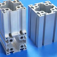 China Black Anodized Slotted Aluminum Extrusions V Slot Rail Alu T Slot for sale