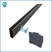 China Surface Mounted U Slot Aluminium Profile For Glass Railing 12mm Track Floor Groove for sale