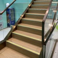 China Surface Mounted U Slot Aluminium Profile For Glass Railing 12mm Track Floor Groove for sale