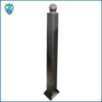 China Stair Aluminum Handrail Post Indoor Extruded Fence 4x4x10 3x3x10 6x6x12 for sale
