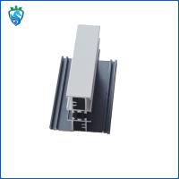 China Residential Aluminium Sliding Door Profile Narrow Glass Frame Wood Grain for sale
