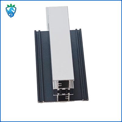 China Handle Aluminium Sliding Door Profile Track 18mm X 2.7m for sale