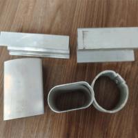 China Interior Stair Aluminum Handrail Profiles For Glass Roof  Slotted Tube for sale