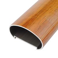 China Interior Aluminum Handrail Profiles Porch Gold Railing Stair Smooth Surface for sale