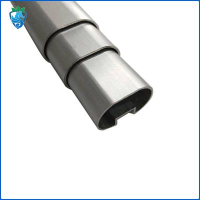 China 6063 T5 Aluminum Tube Profile 6061 Circular Square Sandblasting for sale