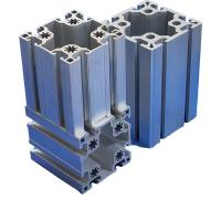 China Black V Slot Aluminium Extrusion 6061 6063 Industrial Aluminum Profiles for sale