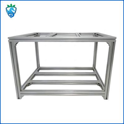 China Anodizing Industrial Aluminium Frame Profiles 6063 Extruded Black T6 for sale