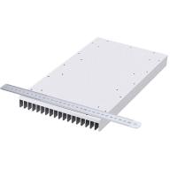 China LED Aluminum Track Profile Heat Sink With Hidden Mounting Clips For Housing Decoration for sale