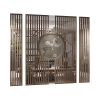 China T651 Decoration Aluminum Grille Background Wall Alloy Screen Custom Living Room for sale