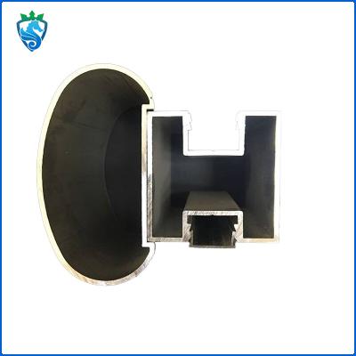 China T5 U Channel Glass Aluminum Railing Profiles Extruded Anodizing For Balcony Decking for sale