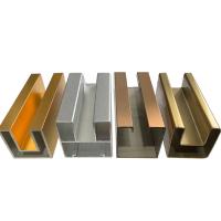 China Extrusion Process Aluminum Handrail Profiles Alloy 6060 Railing U Groove for sale