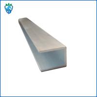 China Railing Aluminum Handrail Profile Frameless U - Shaped Floor Card Slot 6060 for sale