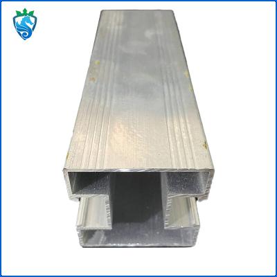 China Bottom Groove Aluminum Handrail Profile Pre Buried Frameless Glass U Shaped for sale