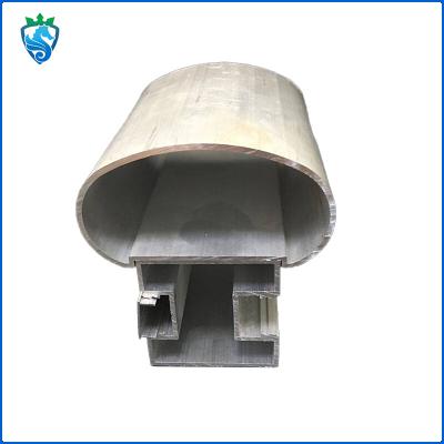 China Extruded Alloy Handrail Profiles Aluminum Tube Railing Villa Guardrail 6063 6061 T351 for sale