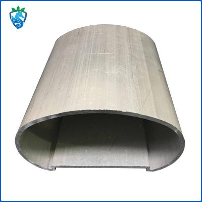 China Aluminum Balcony Fence Indoor Aluminum Handrail Profile Pull Bend Guardrail for sale