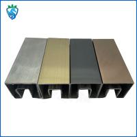 China Frameless Glass Aluminum Handrail Track Floor Trough Guardrail Card Slot for sale