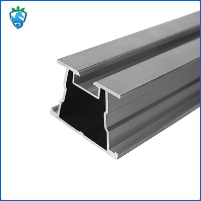 China Customized Aluminum Profile Anodized Square Shape Extruded Aluminum Solar Frame Profile for sale
