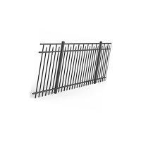 China Industrial Aluminum Fence Panels 8ft 10ft Length 6ft High Security for sale