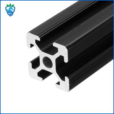 China 2020 Black Assembly Line Aluminum Profile Extrusion Standard Profile Industrial Aluminum T3-T8 for sale