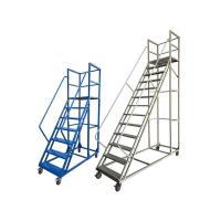 China Adjustable Mobile Warehouse Platform Safety Steps Climbing Vehicle 2 Meter Working for sale