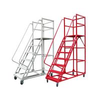 China Heavy Duty Mobile Steps Two Three Aluminum Step Stool Platform for sale