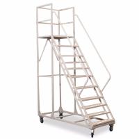 China 2.4 M 2.5 M Mobile Safety Step Ladder For Kitchen Climbing Maintenance Tools for sale
