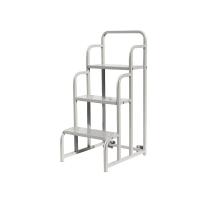 China Aluminum Alloy Mobile Safety Step Ladder 2 Meters Height 150 kg Load Capacity for Warehouse for sale