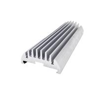 China 301x40x100mm 20mm x 3mm Aluminum Heat Sink Profile Bar for LED Strip Tapes for sale