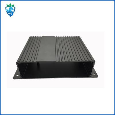 China 150mm Black Aluminum Heat Sink Profile Electronic Extruded Heat Sink T3-T8 for sale